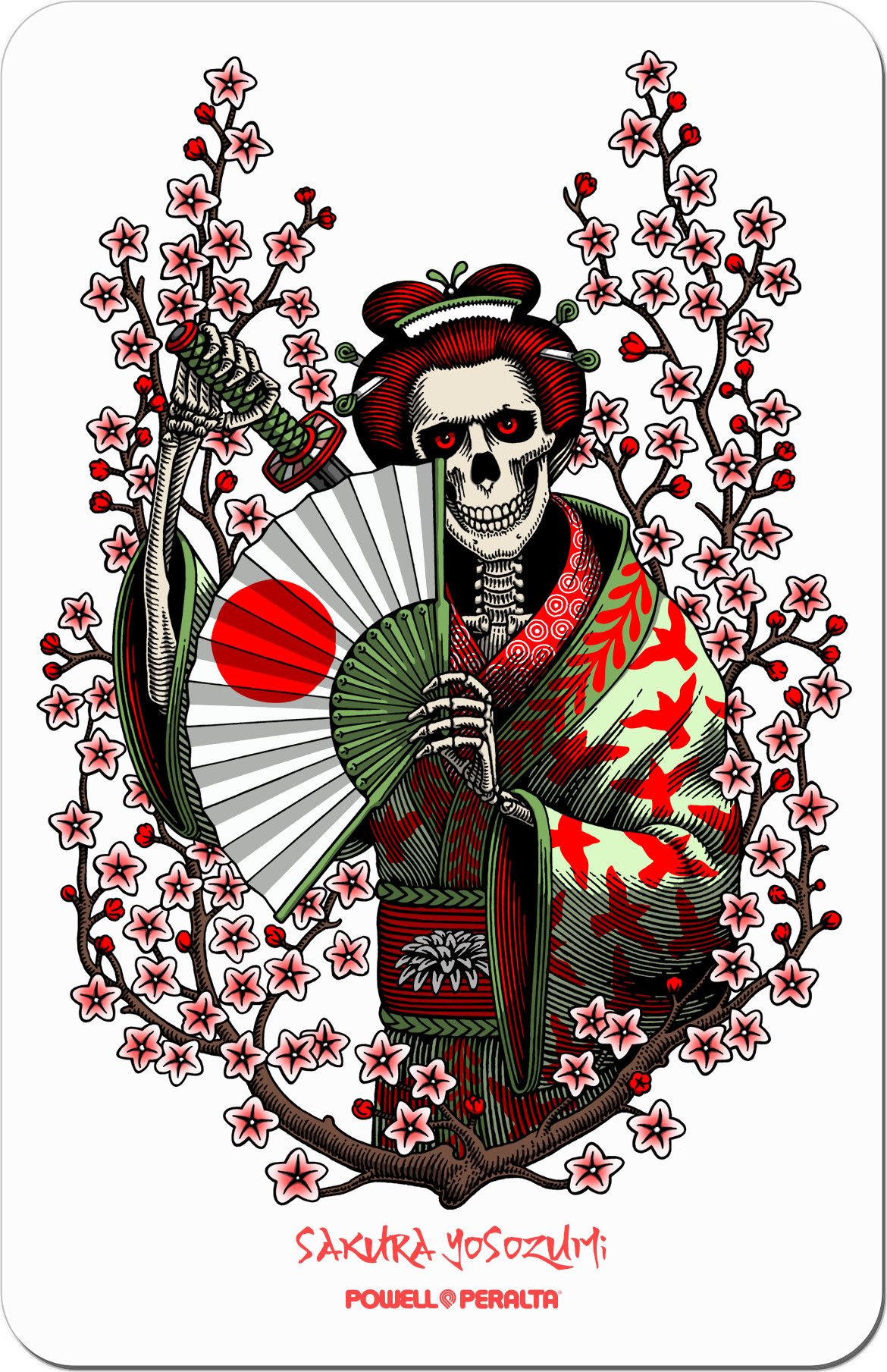 Samolepka Powell peralta SAKURA YOSOZUMI SAMURAI STICKER