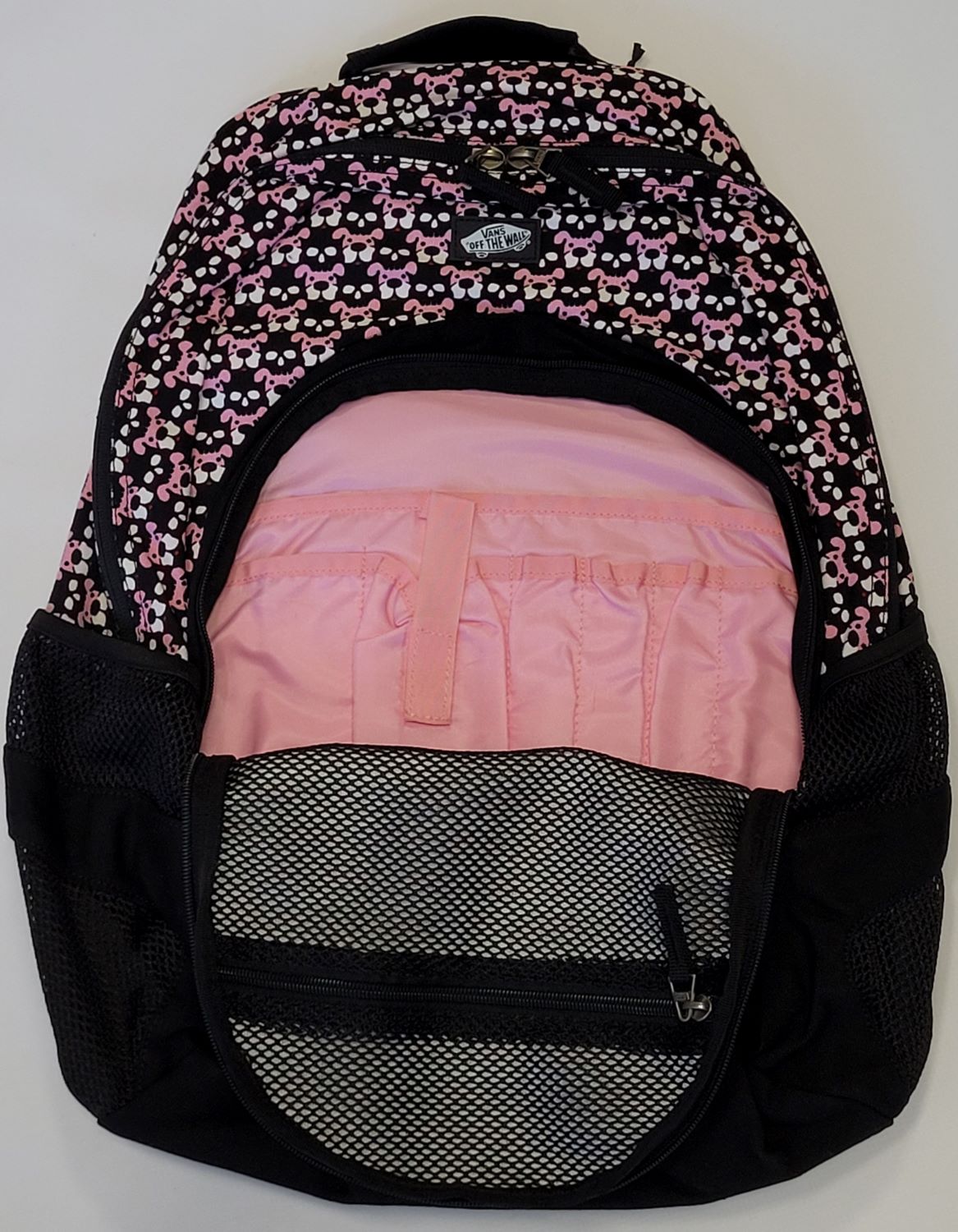 Dámský batoh Vans Skull puppy black pink backpack