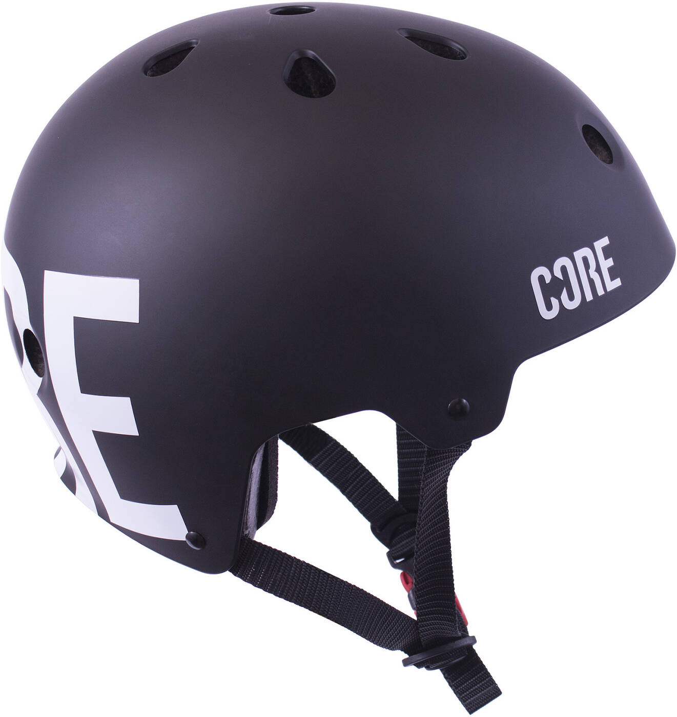 Helma Core STREET HELMET Matt Black/White Decal