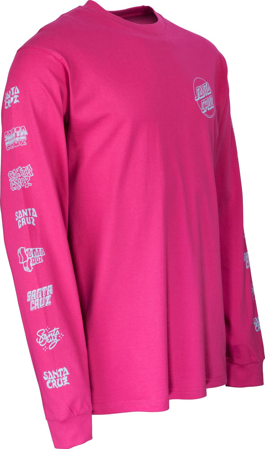 Pánské triko Santa cruz MULTI CRUZ LS TEE Raspberry