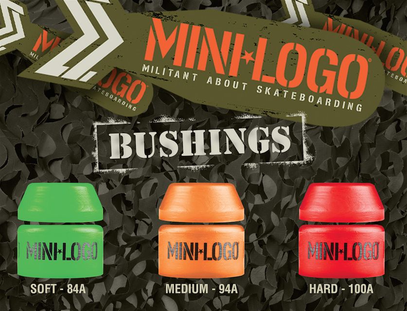 Bushings Mini logo 1 PC BUSHINGS HARD 100A RED