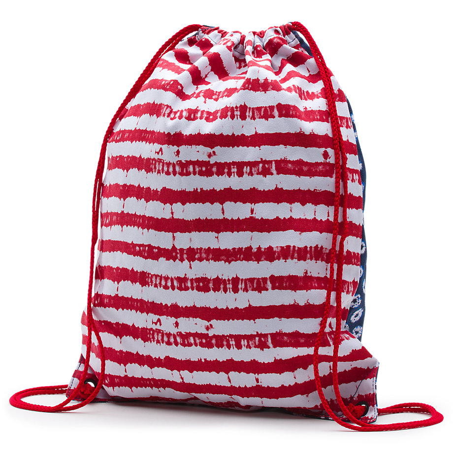 Vak Vans BENCHED NOVELTY (Dyed Dots and Stripes) Blue/Red