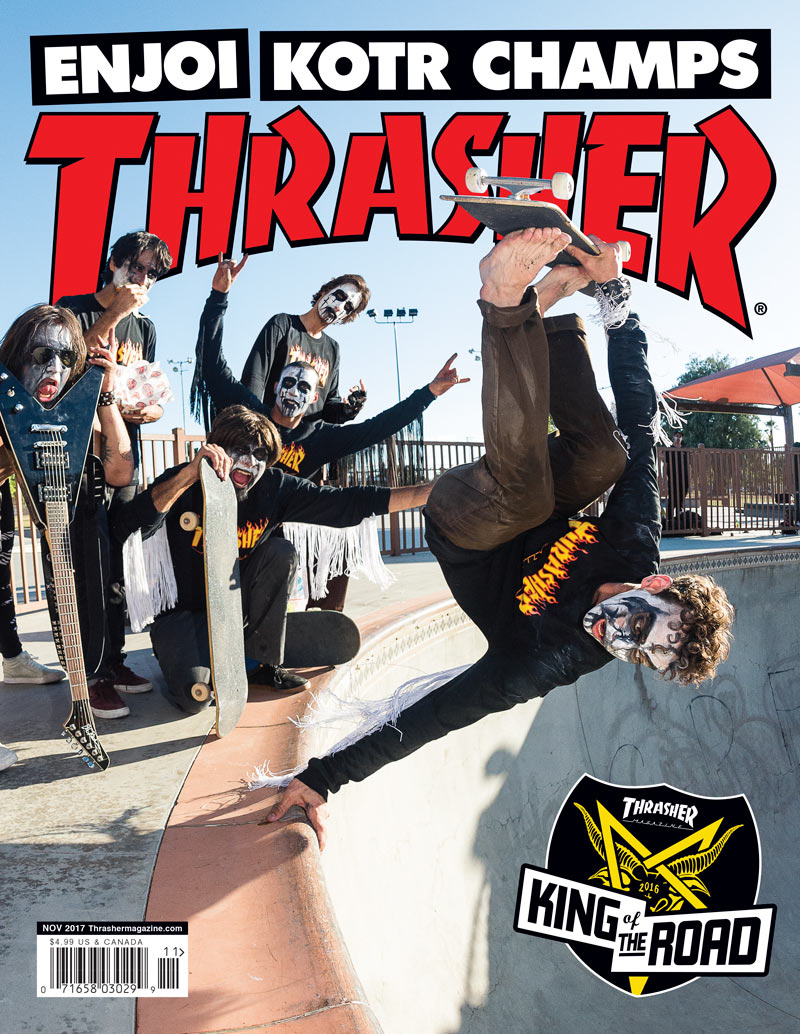 časopis Thrasher MAGAZINE ISSUE 448 (November 2017)