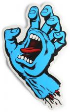Samolepka Santa cruz SCREAMING HAND STICKER Blue